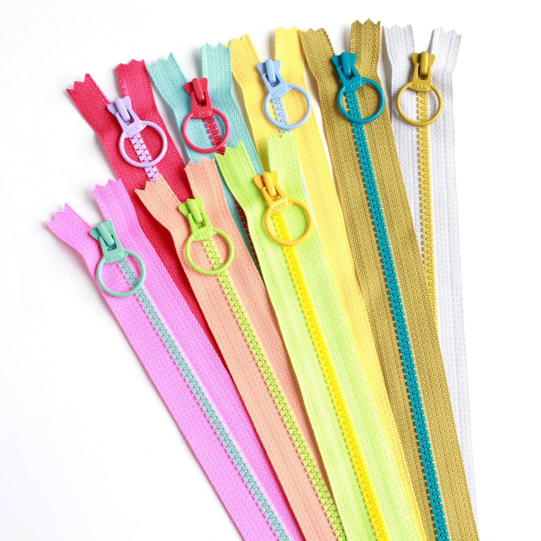 【楽天市場】YKK Y.K.K コンビファスナー30cm 8色セット 3VSC30-8MIX：タランストア