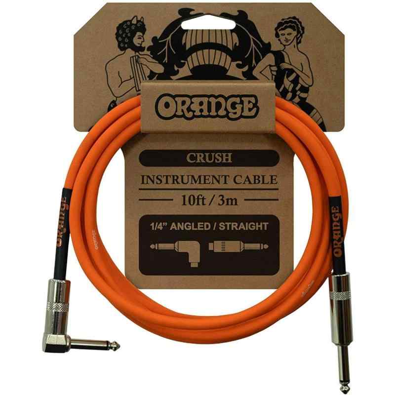 【楽天市場】ORANGE CRUSH Instrument Cable 10ft 3m 1/4" Angled Straight CA035 ギターケーブル：タロットマスター