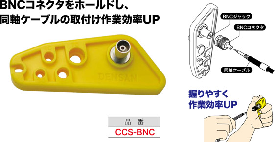 【楽天市場】CCS-BNC ジェフコム BNCコネクタホルダー(BNCコネクタ用)：タロトデンキ