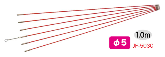 【楽天市場】JF-5030 ジェフコム ジョイント釣り名人Jr.(φ5mm・被覆あり、1.0m×6本)：タロトデンキ