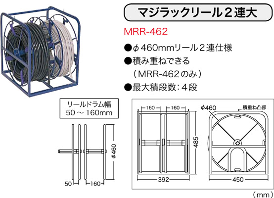 【楽天市場】MRR-462 ジェフコム マジラックリール(φ460mmタイプ、2連)：タロトデンキ