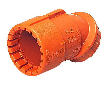 【楽天市場】CNVK-22G 未来工業 曲がりコネクタ(45°)CD管用(10個入)：タロトデンキ