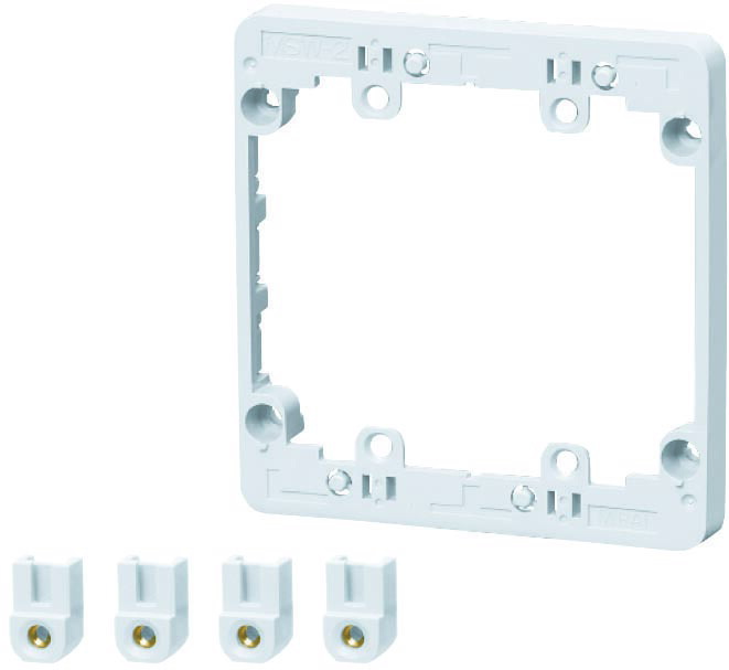 【楽天市場】MSW-2W 未来工業 モール用スイッチ枠[2ヶ用](ホワイト色)：タロトデンキ