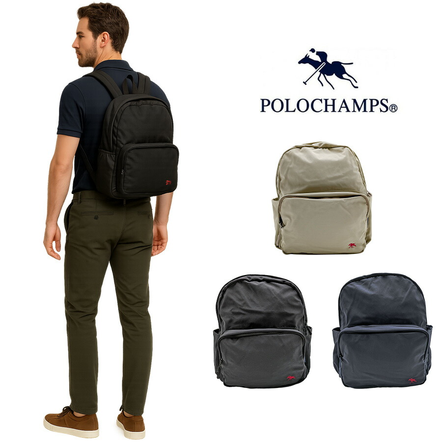 【楽天市場】【POLO CHAMPS】 pcw100 ポリリュック リュックサック かばん カバン 鞄 使いやすい 普段使い シンプル ...