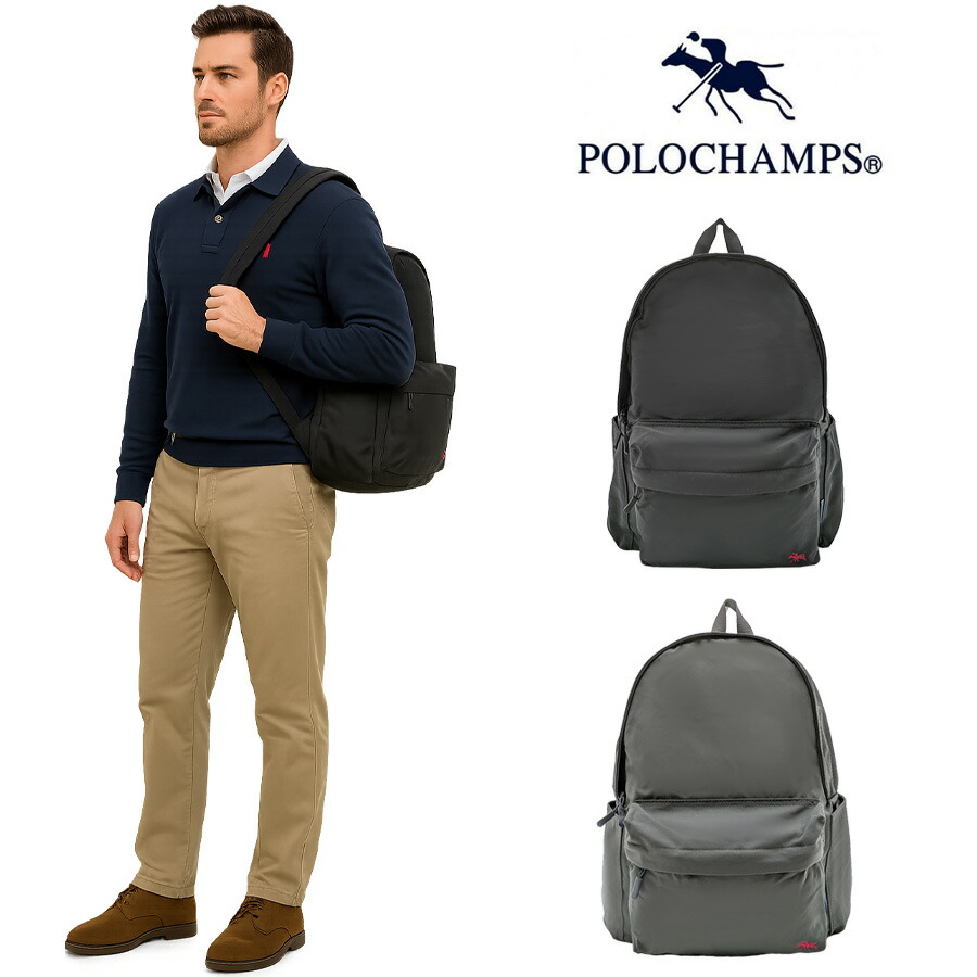【楽天市場】【POLO CHAMPS】 リュック 大容量 pcw200 ポリリュック かばん カバン バッグ 鞄 使いやすい 普段使い ...