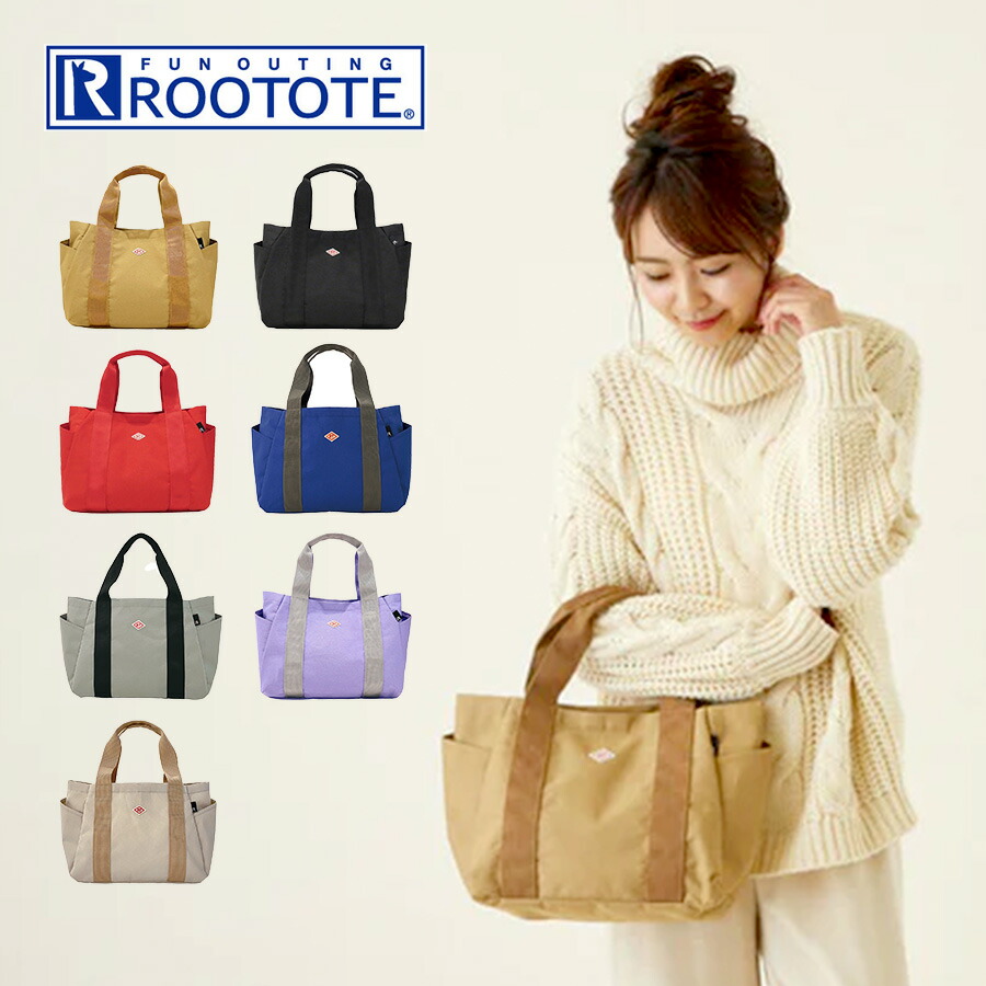【楽天市場】【ROOTOTE】 1463 SN.デリ.パルーティ.ハッスイ-A トートバッグ 軽量 撥水 仕切り シンプル レディース おしゃれ かわいい お出かけ プレゼント ブラック ...