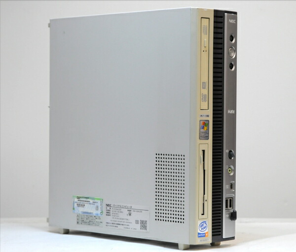 【楽天市場】NEC SLIM PC-MY34V/C-F P4-3.4GHz(HT)/512MB/160GB/MULTI/WinXP 【中古 ...