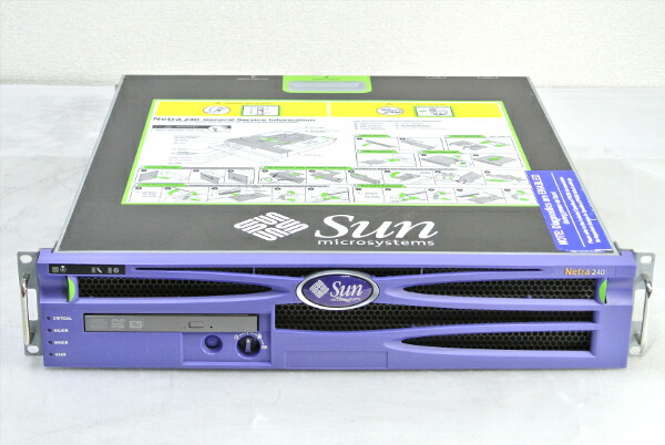 【楽天市場】Sun Netra 240 UltraSparc3i-1.5GHz/2G/73G*2/DVDRW/XVR100/AC*2 【中古 ...