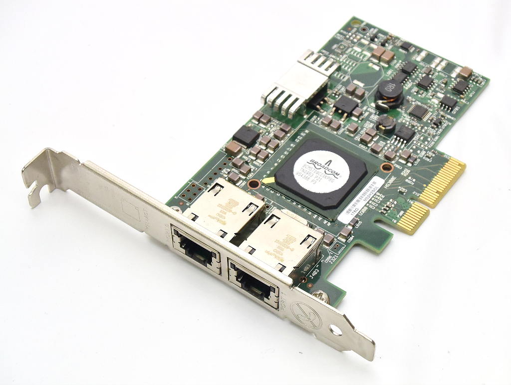 【楽天市場】DELL 0G218C BCM5709 2ポート GbE NIC PCI-Express x4 Broadcom OEM 【中古 ...
