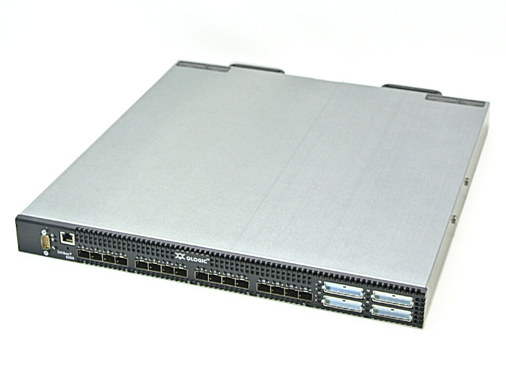 【楽天市場】Qlogic SANbox 5200 Series 5202 16ポート 2Gbps FibreChannel SANスイッチ ...