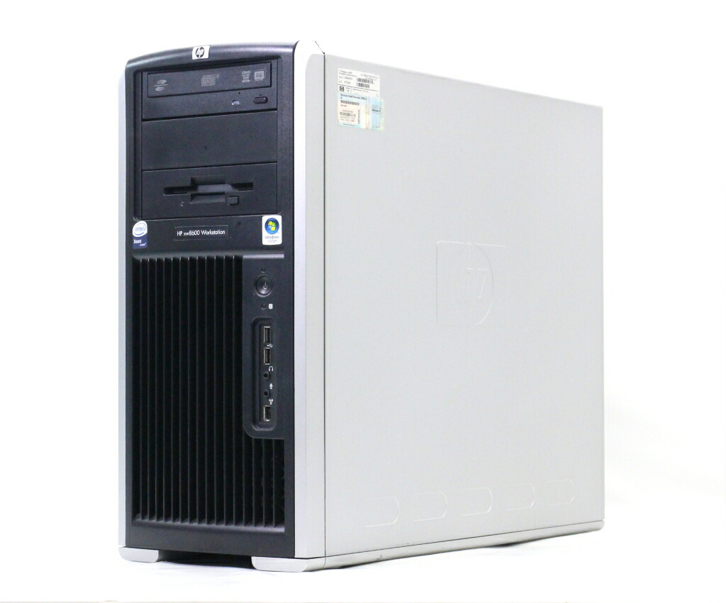 【楽天市場】hp xw8600 RV726AV Xeon E5430 2.66GHz*2/4GB/250GB/DVD+-RW/Quadro ...