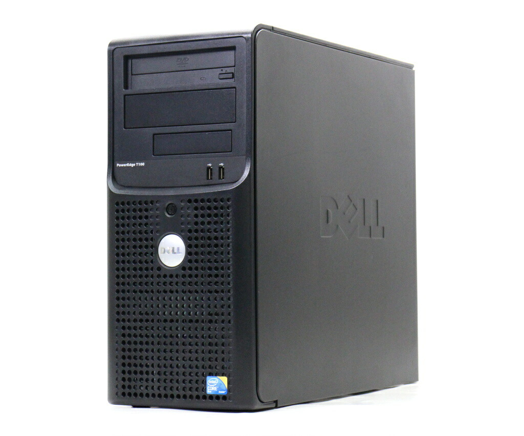 【楽天市場】DELL PowerEdge T100 Core2Duo E7300 2.66GHz 2GB 80GBx2台(SATA3.5インチ ...