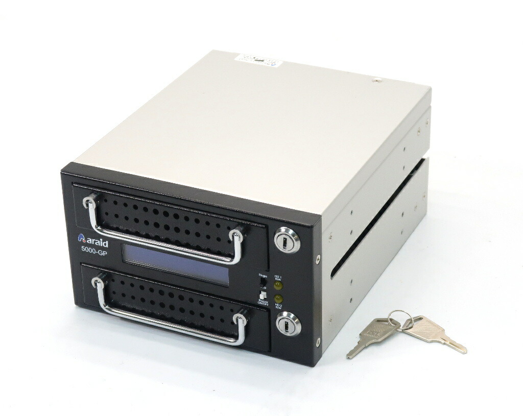【楽天市場】araid 5000-GP RAIDユニット SATA2.5/3.5インチ両対応 SATA3.0Gb/s 6Gb/s対応 ...