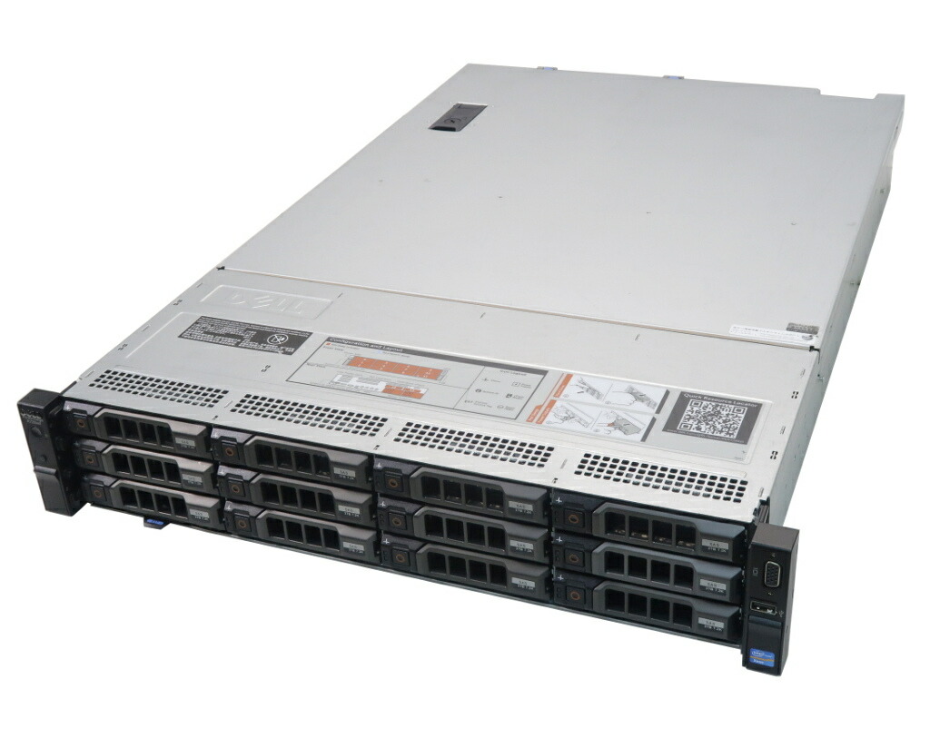 【楽天市場】【送料無料対象外】DELL PowerEdge R720xd Xeon E5-2650L 1.8GHz*2 96GB ...
