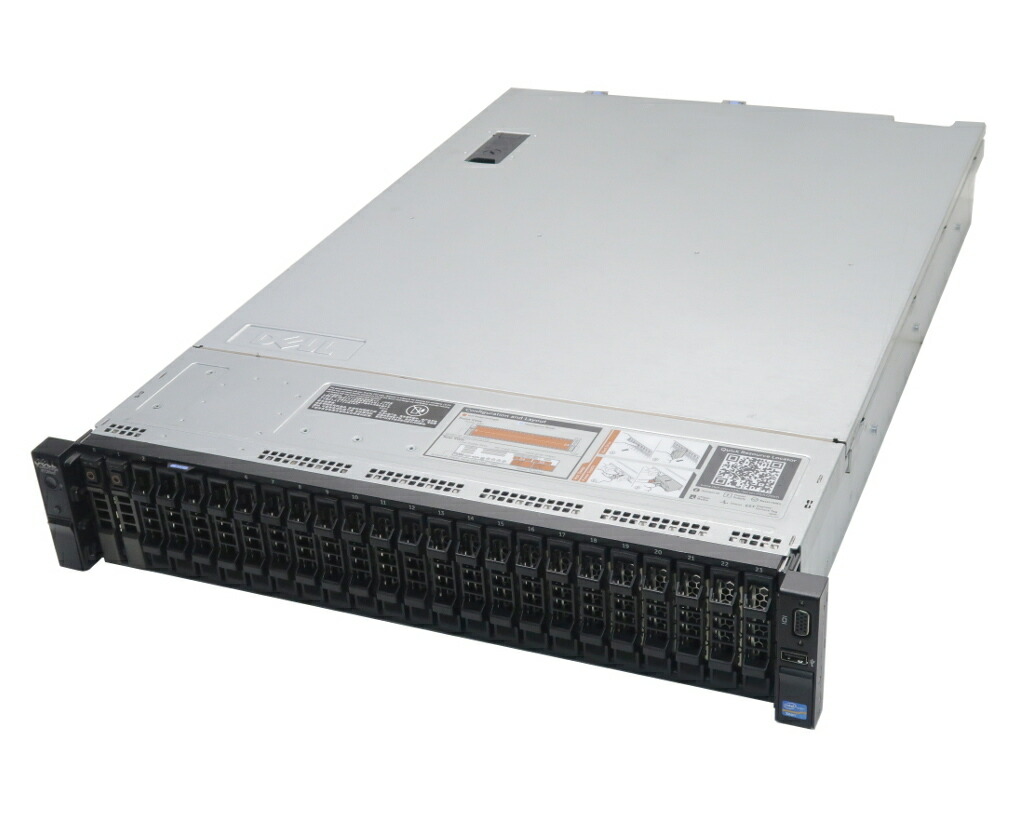 【楽天市場】DELL PowerEdge R720xd Xeon E5-2650L 1.8GHz*2 128GB 250GBx2台(SATA2 ...