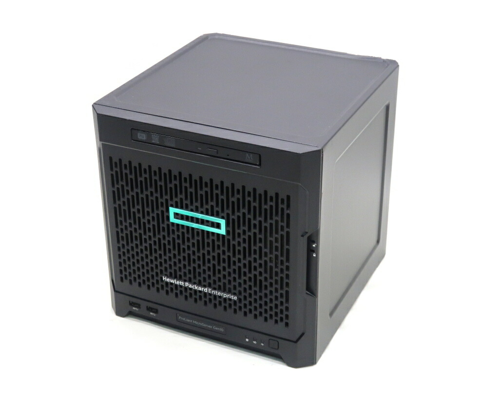 【楽天市場】hp ProLiant MicroServer Gen10 Opteron X3216 1.6GHz 8GB 1TBx2台(SATA3.5インチ/RAID1構成) DVD+-RW ...