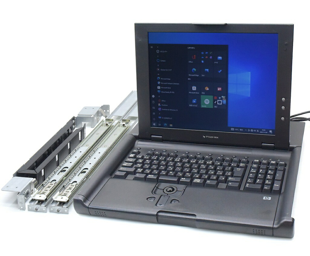 【楽天市場】hp TFT5600 RKM 15インチ非光沢パネル XGA 1024x768ドット 1Uラックマウント液晶コンソールドロワー ...