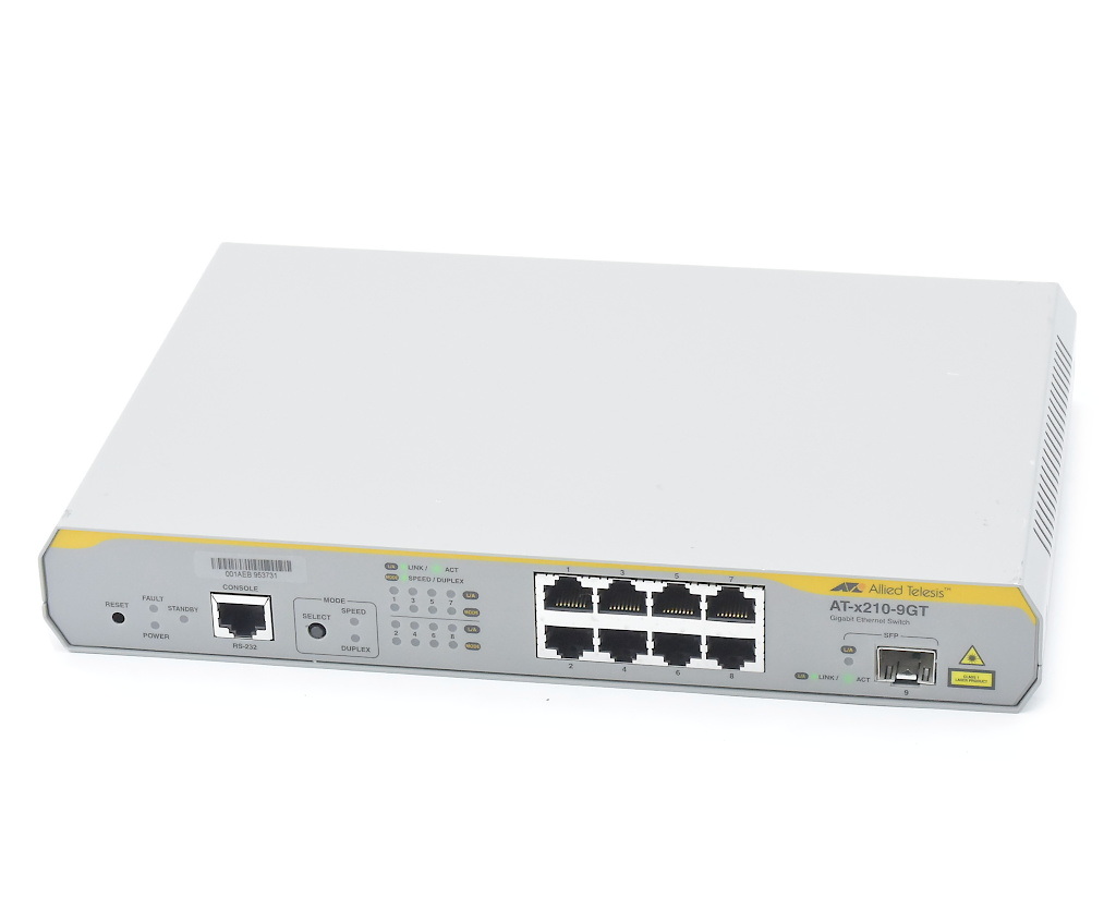 【楽天市場】Allied Telesis CentreCOM AT-x210-9GT 8ポート1000BASE-T 1ポートSFP搭載 ...