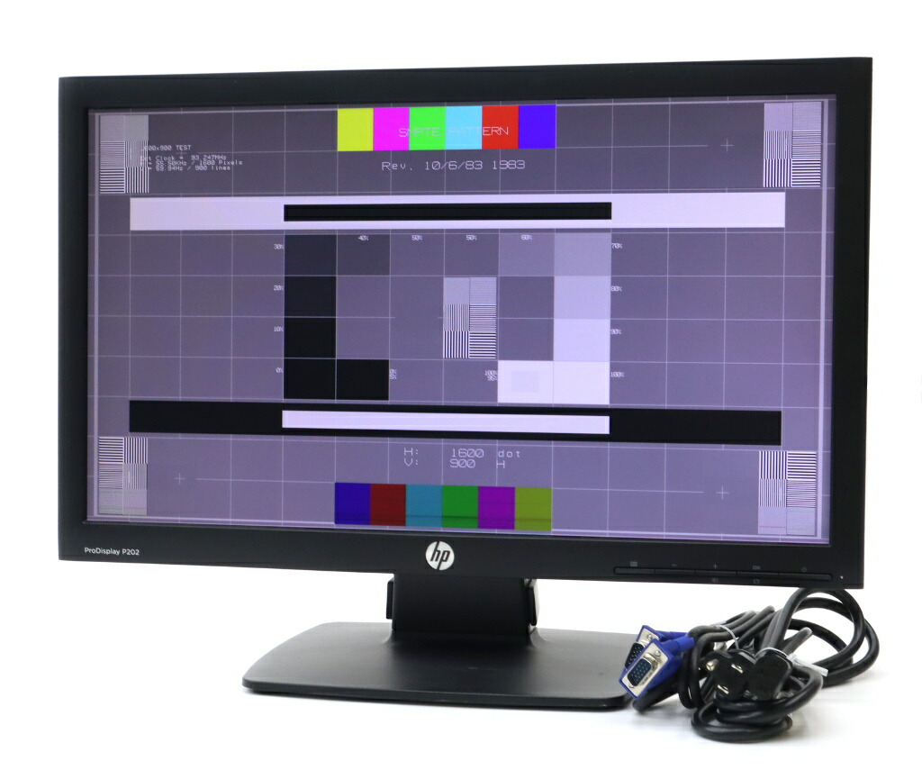【楽天市場】【JUNK】hp ProDisplay P202 Monitor 20インチ非光沢パネル HD+ 1600x900ドット ...