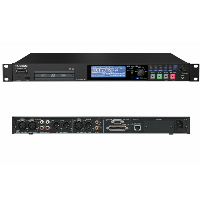 【楽天市場】TASCAM SS-R250N（ブラック）ラックマウント1U（ワイヤレスリモコン付属）：ティアックストア楽天市場店