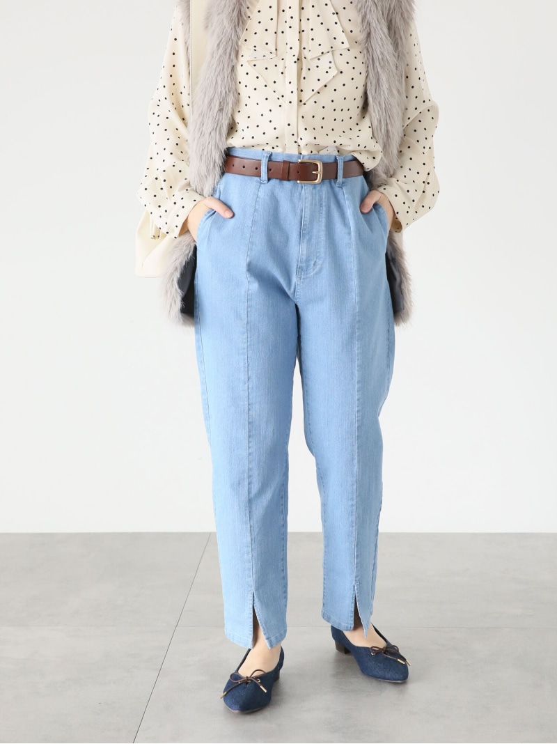 【楽天市場】【SALE／56%OFF】デニムセンタースリットパンツ Te chichi TERRASSE テチチ パンツ その他のパンツ ...