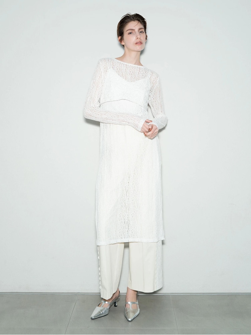 【楽天市場】【Atelier Sucre】サイドスリットレイヤードレースワンピース《2025spring catalog item》 Te ...