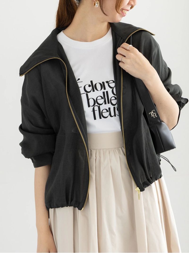 【楽天市場】【SALE／43%OFF】シアースタンドカラーブルゾン Te chichi テチチ ジャケット・アウター ブルゾン・ジャンパー ベージュ グレー【RBA_E】【送料無料 ...