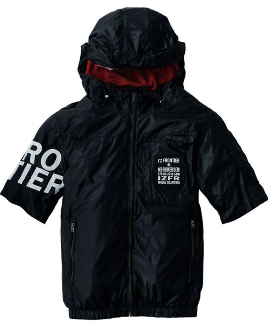 【楽天市場】【在庫限り】【ベスト単品販売】アイズフロンティア 10175 A.S.半袖ワークジャケット ブラック エレガントユーロA.S.半袖フーディー 作業服 作業用ベスト 熱中症対策 フル ...