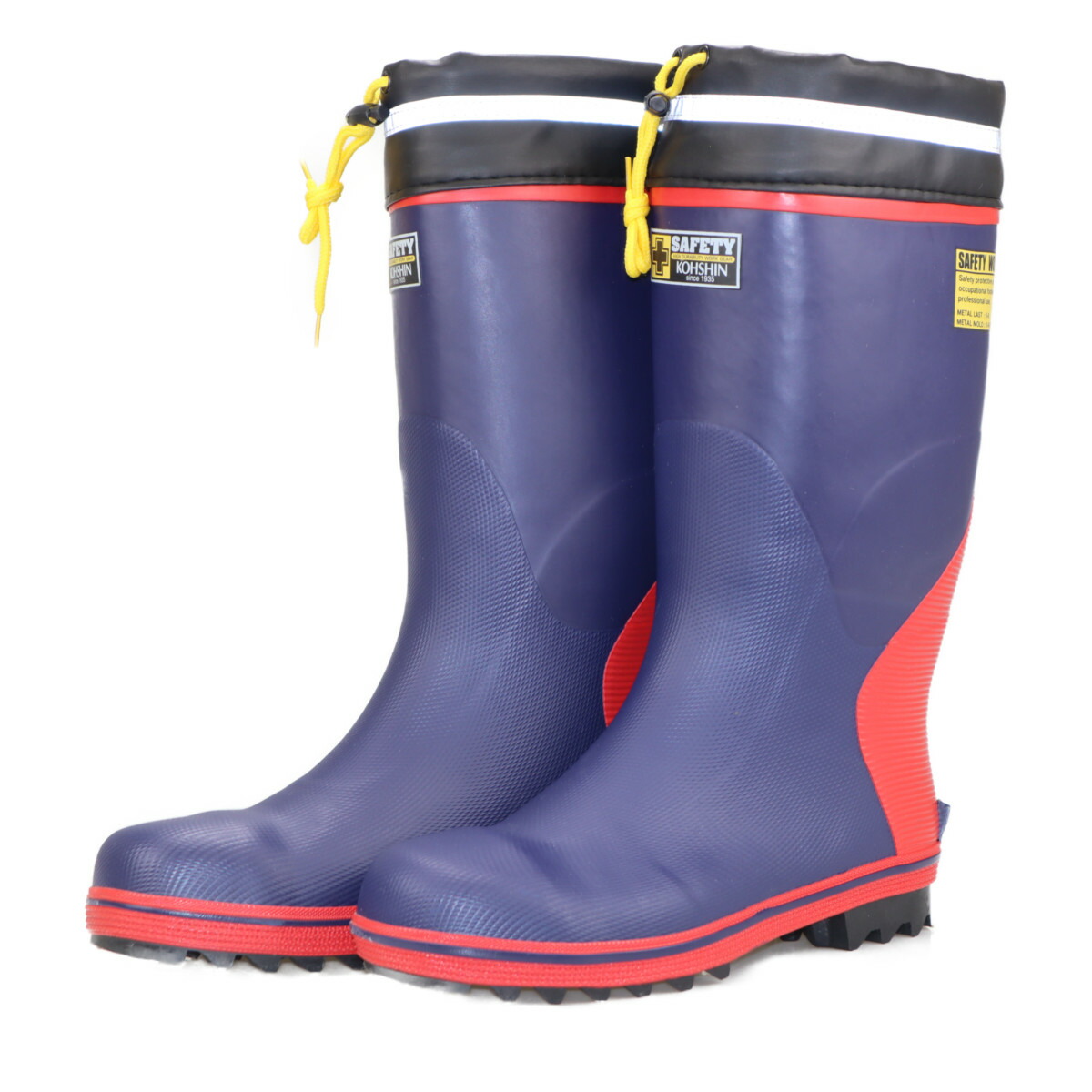 【楽天市場】弘進ゴム セーフティーブーツ SBHD - 3120 ネイビー メンズ レインブーツ ロング丈 鋼製先芯入り 安全長靴：てくてく 楽天市場店