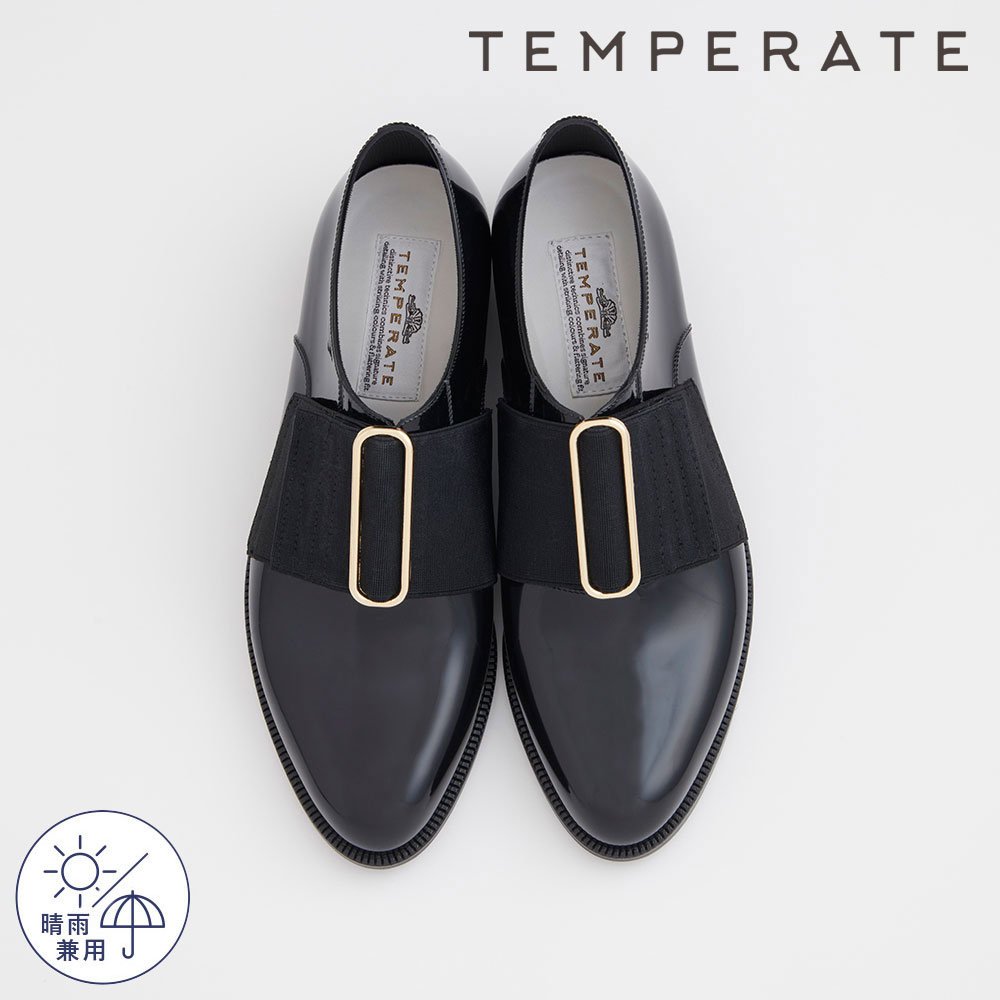 【楽天市場】【公式】 TEMPERATE テンパレイト レインシューズ レディース BAKER スリッポン メタルループ 人気 甲高 幅広 PVC オックスフォード マニッシュ 晴雨兼用 梅雨 ...