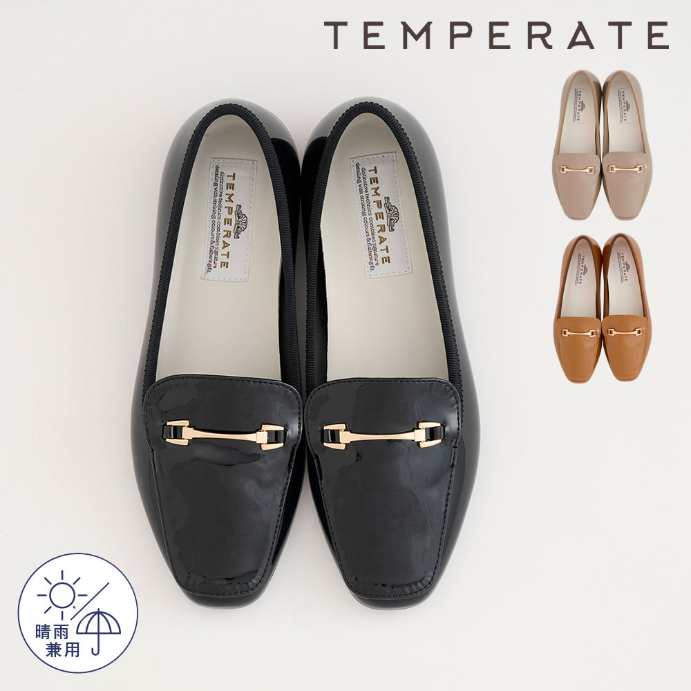 【楽天市場】【公式】 TEMPERATE テンパレイト レインシューズ レディース RUPERT スリッポン 新作 PVC スクエアトゥ ビット 晴雨兼用 梅雨 デイリー レディース オフィス ...