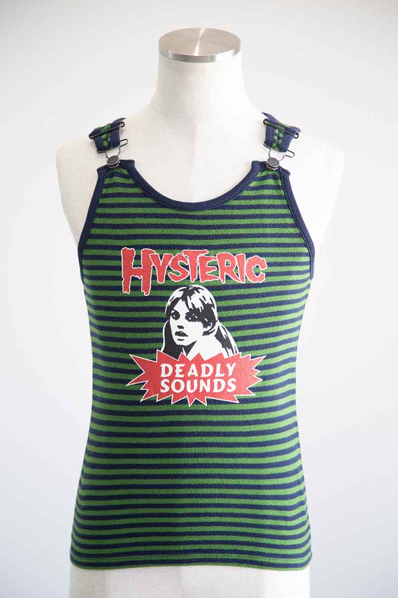 【楽天市場】送料無料 トップス HYSTERIC GLAMOUR ヒステリックグラマー DEADLY SOUNDS タンクトップ / グリーン ...
