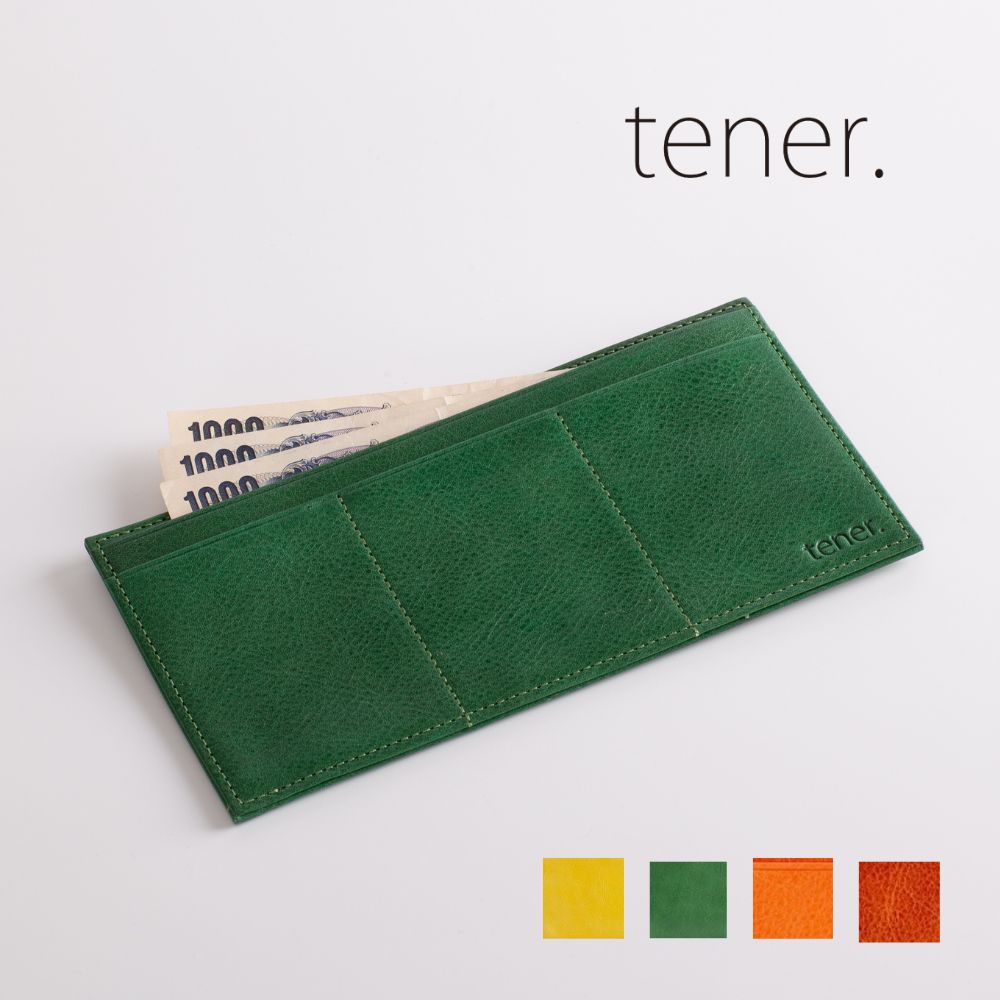 【楽天市場】【ﾌﾗｸﾞﾒﾝﾄｹｰｽ(大)・TE031】tener. テネル 革 財布 お札入れ 薄い財布 長財布 ヌメシュリンク革 本革 カジュアル 軽量 カトルフィーユ ...