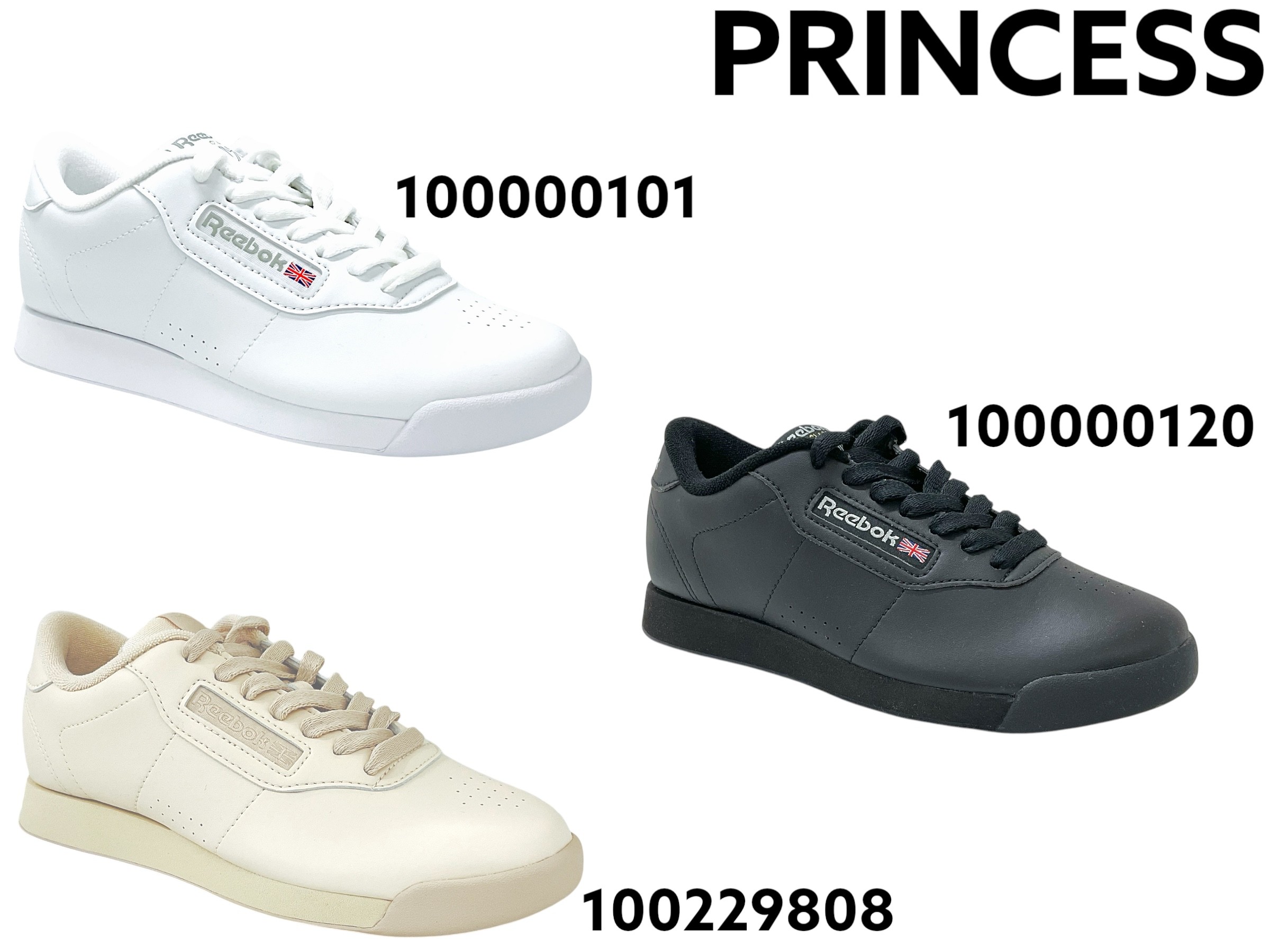 【楽天市場】リーボック プリンセス REEBOK PRINCESS 定番 スニーカー レトロトレーニング 合成皮革 黒 白 ベージュ ...