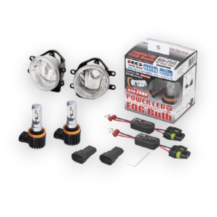 【楽天市場】RGH-P545 RGレーシングギア トヨタ純正LEDフォグランプ 交換用灯具キット 2,800lm 6000K ホワイト 車検 ...
