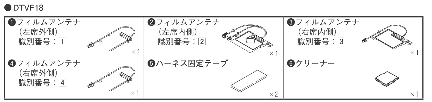 【楽天市場】【イクリプス純正】 ECLIPSE フィルムアンテナコードセット DTVF18：てんこ盛り！