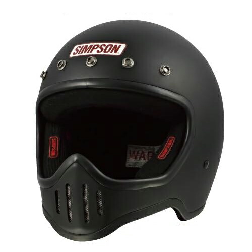 【楽天市場】M50 SIMPSON フルフェイスヘルメット マットブラック 57-58cm シンプソン 5つボタン SG規格：てんこ盛り！