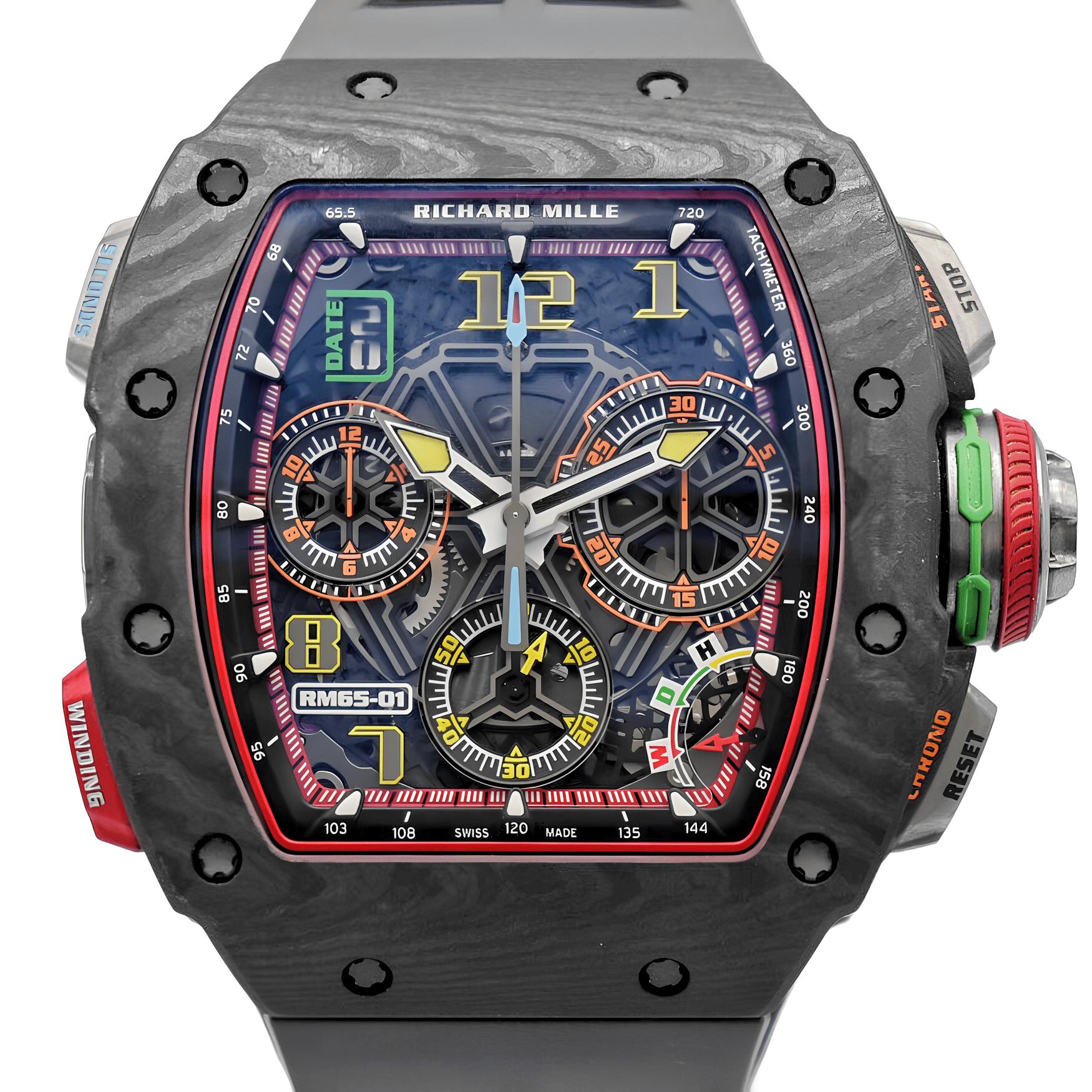 【楽天市場】リシャール・ミル （RICHARD MILLE） オートマティック スプリットセコンド クロノグラフ RM65-01 CA ...
