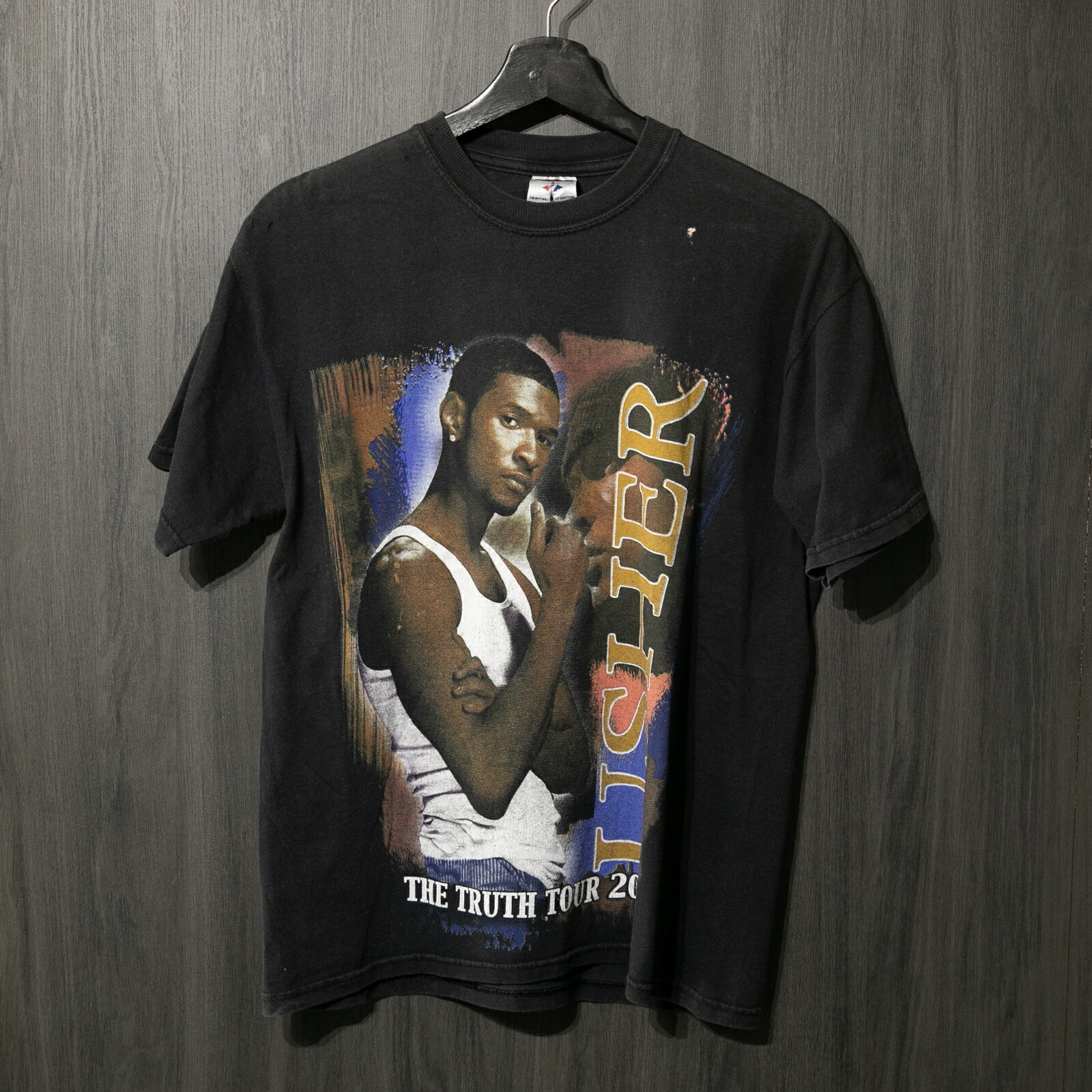 【楽天市場】00s VINTAGE TEE Usher "The Truth Tour 2004" JERZEES M アッシャー トゥルース ツアー 半袖Tシャツ ブラック：Ten past ...