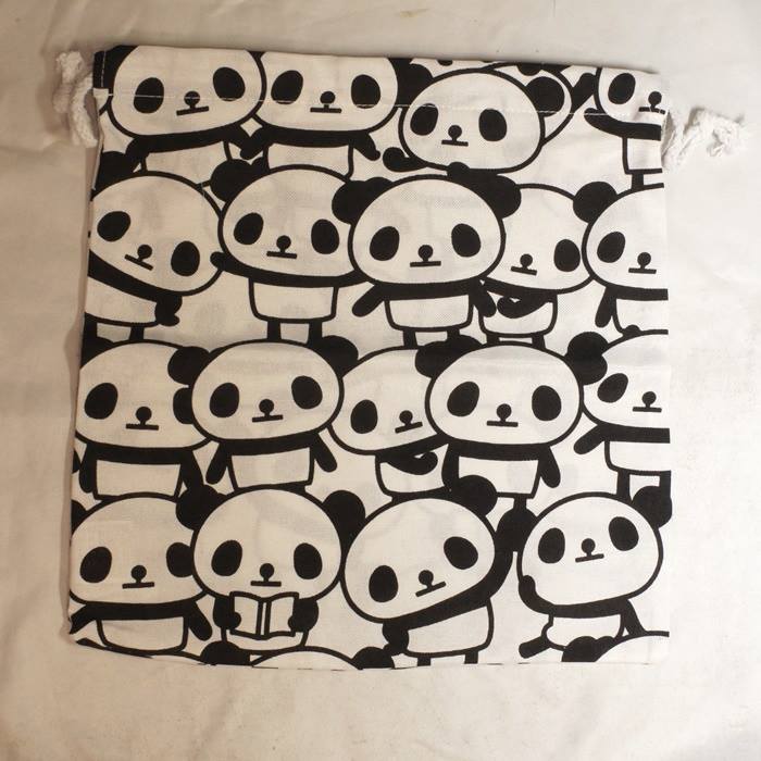 【楽天市場】パンダ スクエア 巾着袋 GE0816-1A：天宝堂