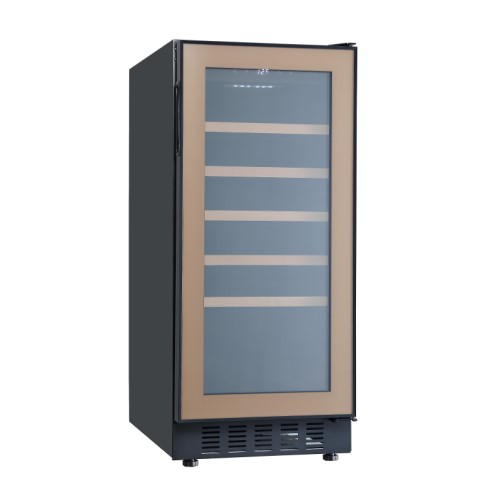 【楽天市場】FJP-88GS(BN) 【フォルスタージャパン】ブラウン ワインセラー 33本収納 右開き 1温度タイプ ビルトイン可 幅380 ...