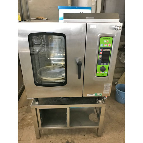 【楽天市場】【中古】スチームコンベクションオーブン 架台付き コメットカトウ CSV-E5 幅900×奥行780×高さ1570 三相200V ...