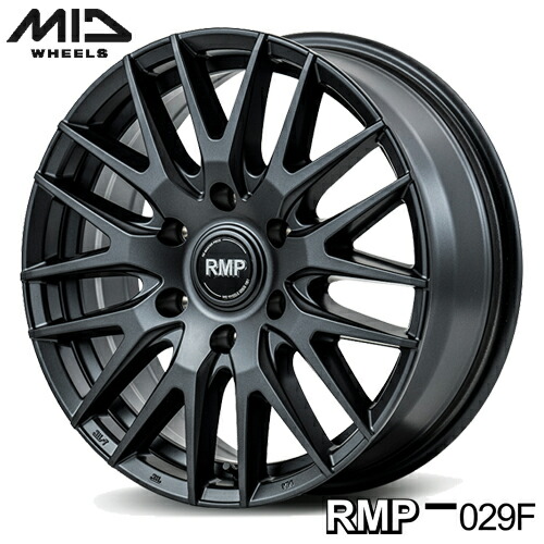 【楽天市場】アルミホイール 17インチ MID RMP 029F マルカインテリジェントデザイン リマスターピース アールエムピー 6.50-17 6/139.7 +48 セミグロスガンメタ ...