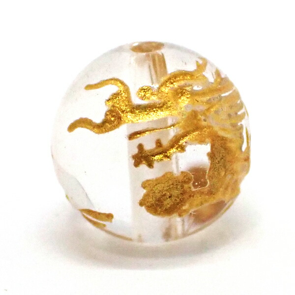 【楽天市場】クォーツ水晶 丸玉青龍ビーズ 約10mm 数量限定 天然石 粒売り ビーズ：テソロ 楽天市場店