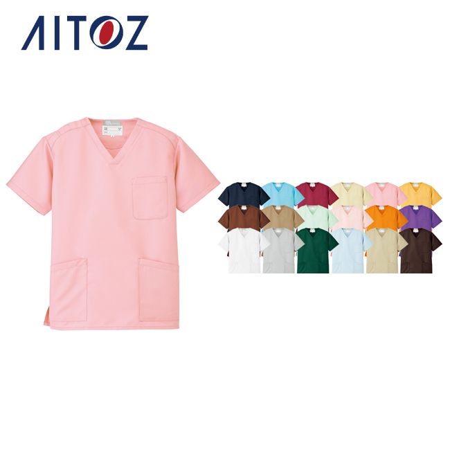 【楽天市場】AZ-861405 アイトス スクラブ（男女兼用） ｜ 作業着 作業服 オフィス ユニフォーム メンズ レディース：資材プラス