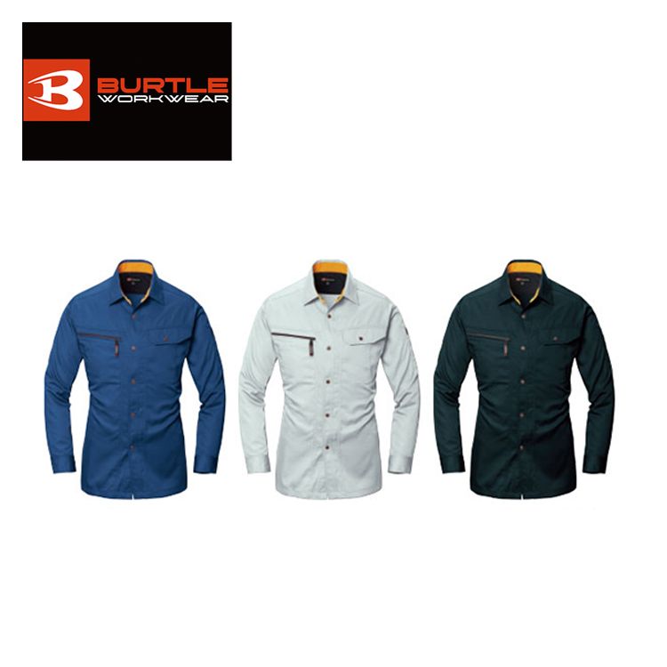 【楽天市場】【全商品ポイント2倍】バートル 長袖シャツ 【burtle6033】 | BURTLE 作業服 作業着 ユニフォーム 長袖 ロングスリーブ シャツ かっこいい おしゃれ カジュアル ...