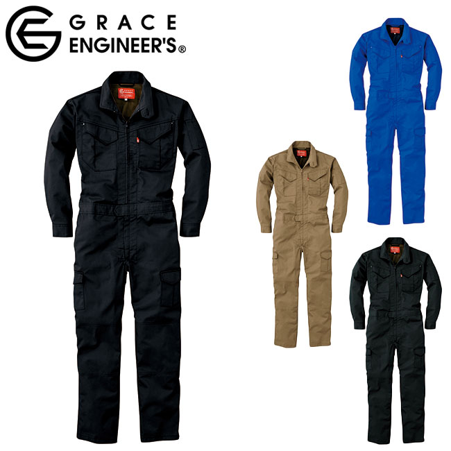 【楽天市場】グレースエンジニアーズ GE-627 長袖ツナギ：資材プラス