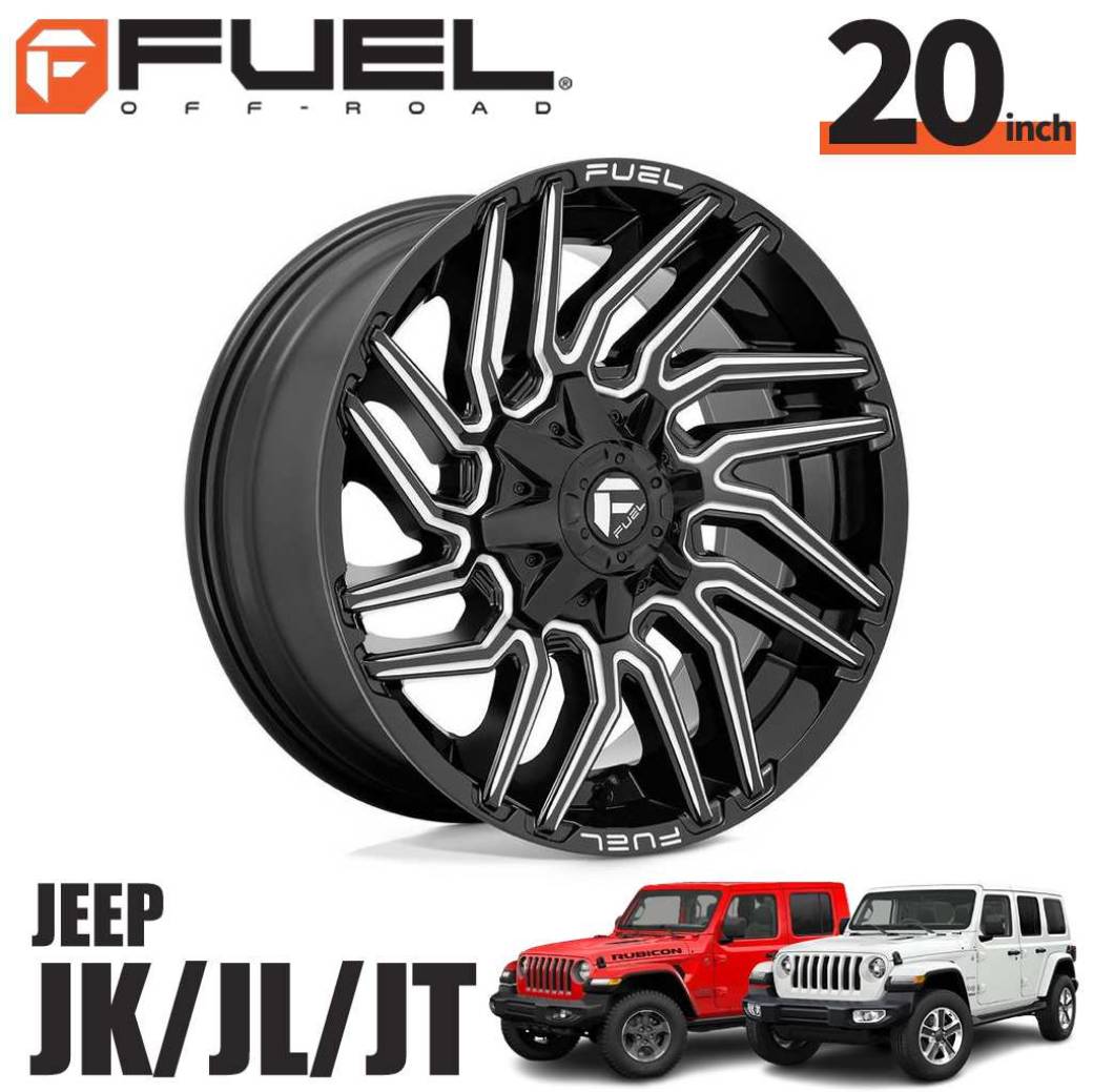 【楽天市場】FUEL OFFROAD フューエルオフロード20インチアルミホイール 1本D776 TYPHOON タイフーン グロスブラック ...
