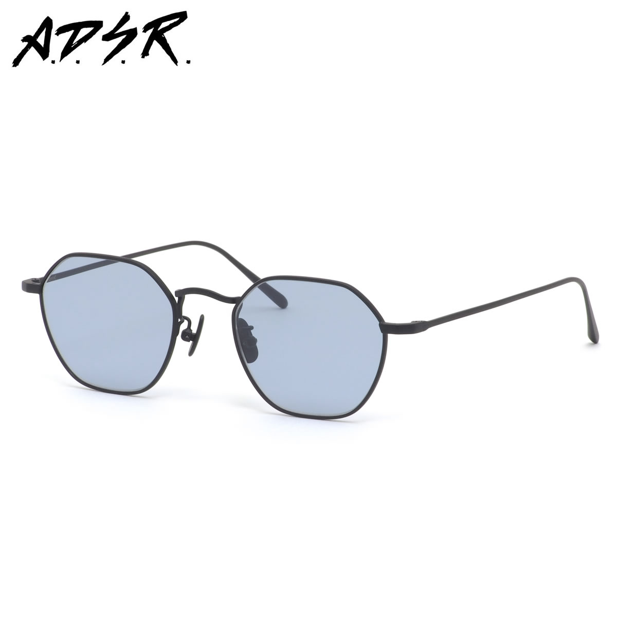 【楽天市場】A.D.S.R. BAZ 01B 47.5サイズ サングラス エーディーエスアール MBK/BL バズ ADSR 六角形 ヘキサゴン メンズ レディース：メガネ・サングラスのThat’s
