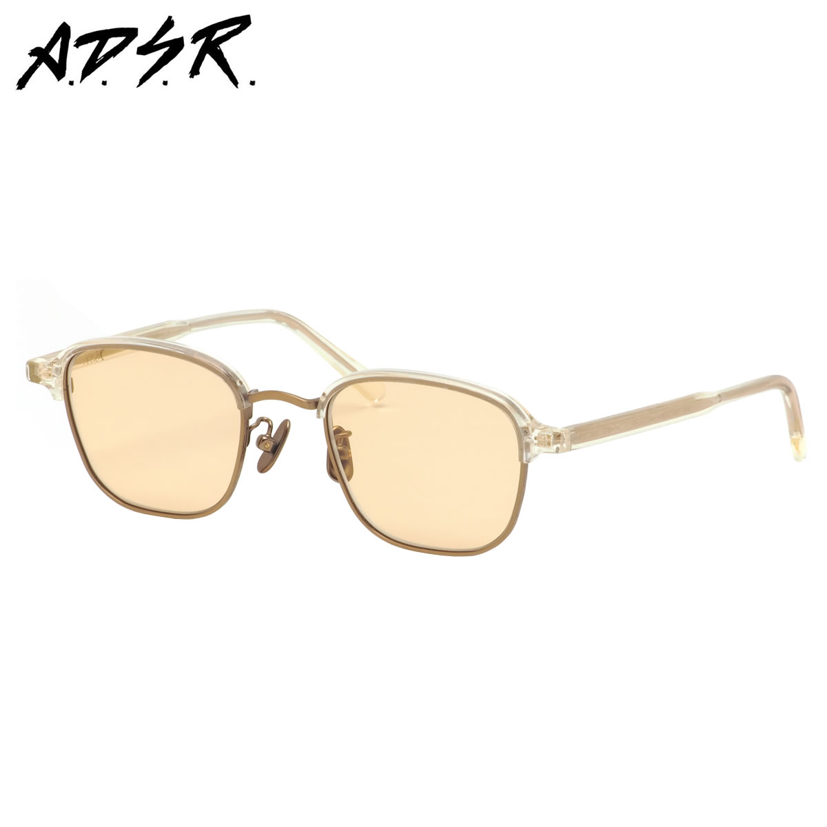 【楽天市場】A.D.S.R. SWABY 06 48サイズエーディーエスアール ADSR サングラス スワビー サーモント ブロー スクエア クリアサングラス メンズ レディース：メガネ ...